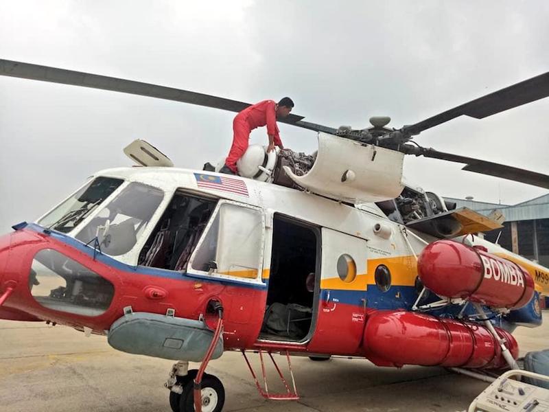 Bomba heli op postponed due to poor visibility | DayakDaily