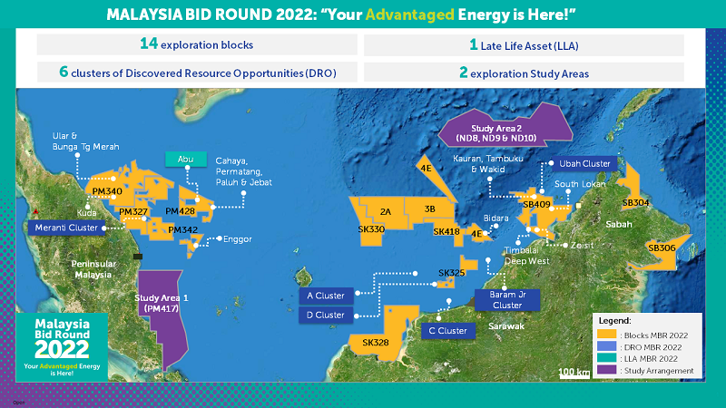 Petronas offers 14 explorations blocks located within Malay, Sabah ...